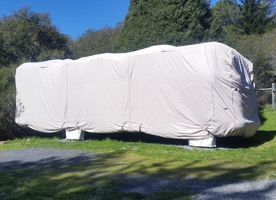 Travel Trailer Cover Fits 10' Long Travel Trailer | Goldline RV Covers