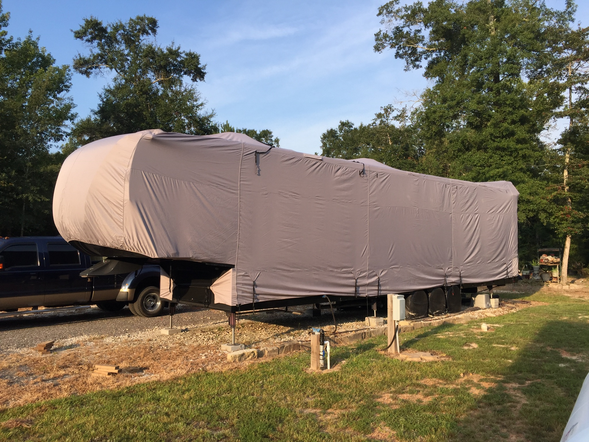 Travel Trailer Cover Fits 10' Long Travel Trailer | Goldline RV Covers