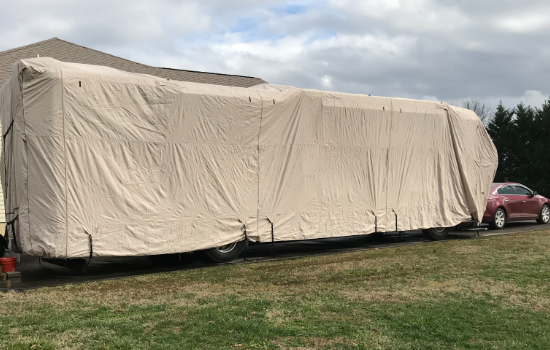 Travel Trailer Cover Fits 26' Long Travel Trailer | S2 Expedition RV Covers