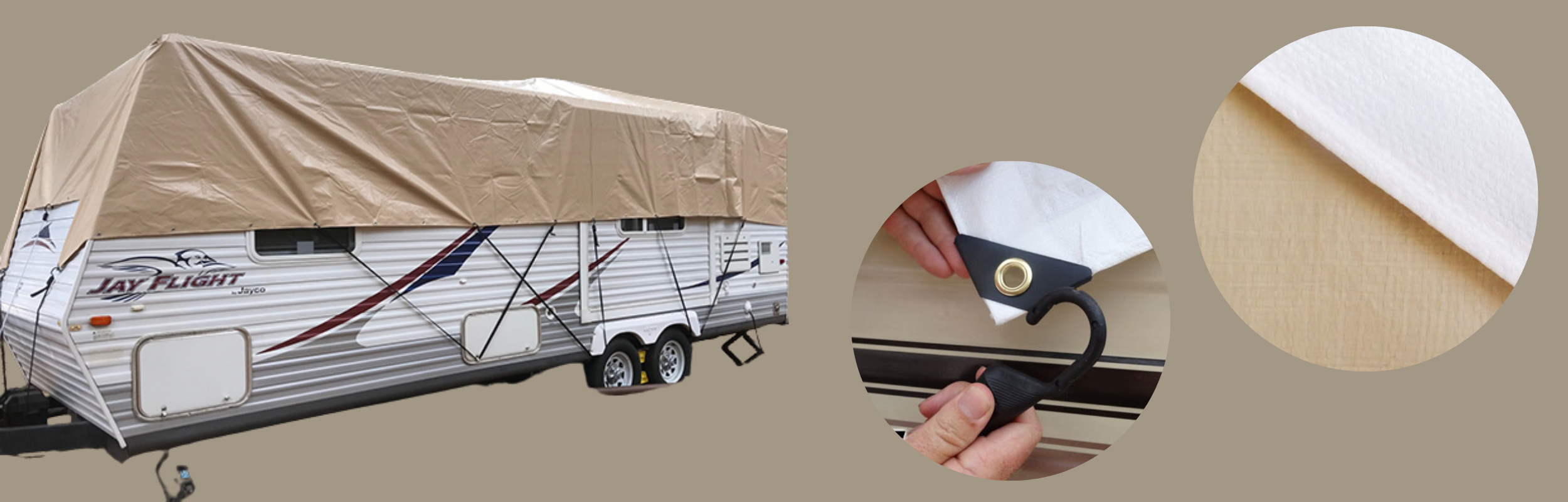 Class C RV Cover Fits 31' Long Class C RV | Goldline RV Covers