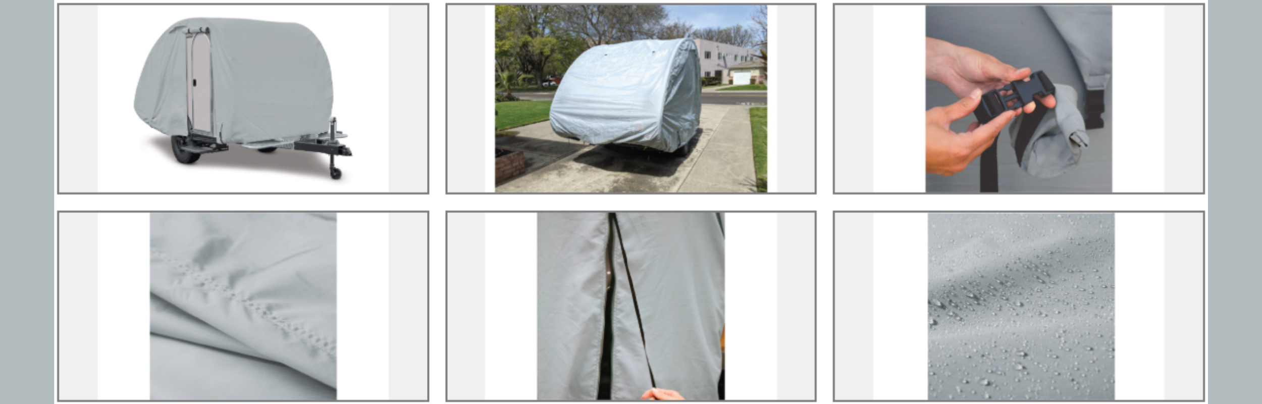 Travel Trailer Cover Fits 16' Long Travel Trailer | National Covers